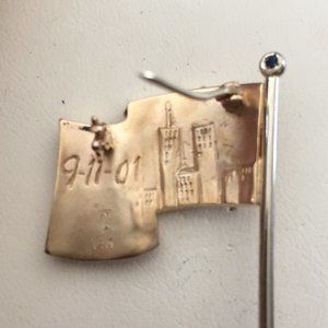 Scott Gauthier | Jewelry | 4k Gold Diamond Ruby Sapphire Flag Pin ...